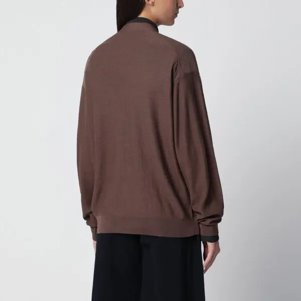 LEMAIRE Twisted Shitake Merino Wool Cardigan