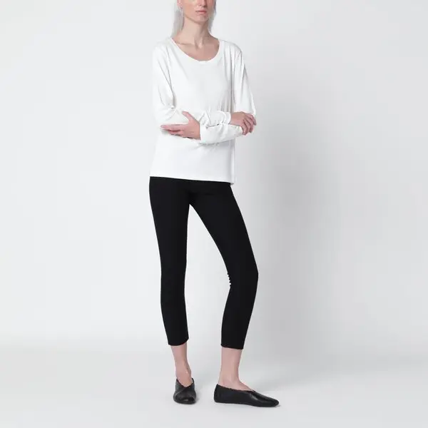 THE ROW Kalto Long-sleeved T-shirt In Cotton Jersey - White