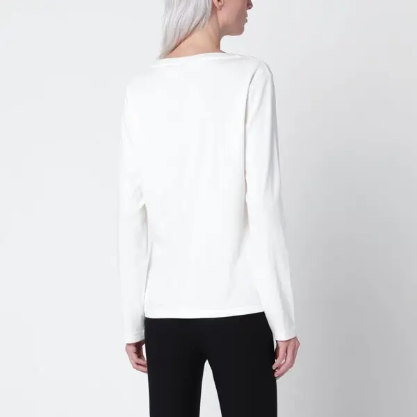 THE ROW Kalto Long-sleeved T-shirt In Cotton Jersey - White