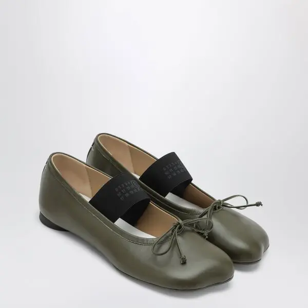 MAISON MARGIELA Anatomic Numeric Ballerinas In Beech