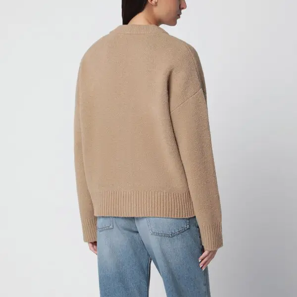 AMI Paris De Coeur Cardigan In Alpaca Blend