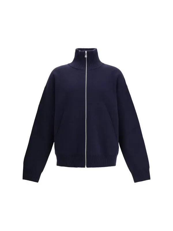 Axel Arigato Zip-up High Neck Sweater - Blue