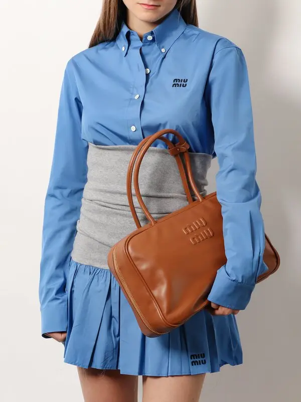 Miu Miu Beau Softy Leather Handbag - Multicolor