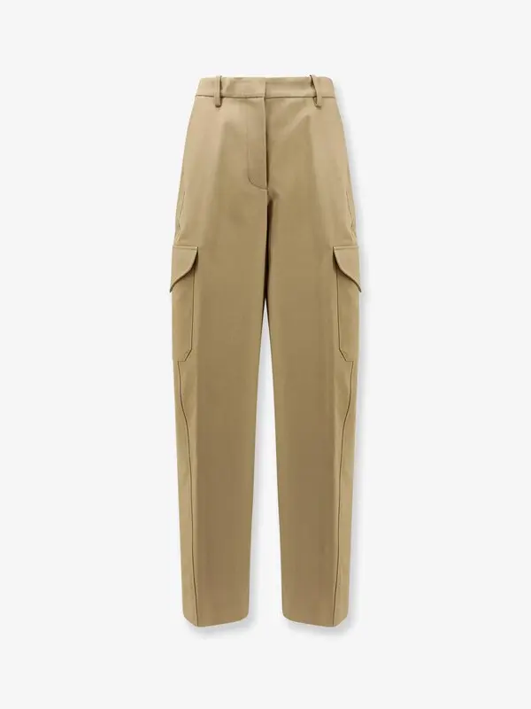 Givenchy Cotton And Wool Cargo Trousers - Cream