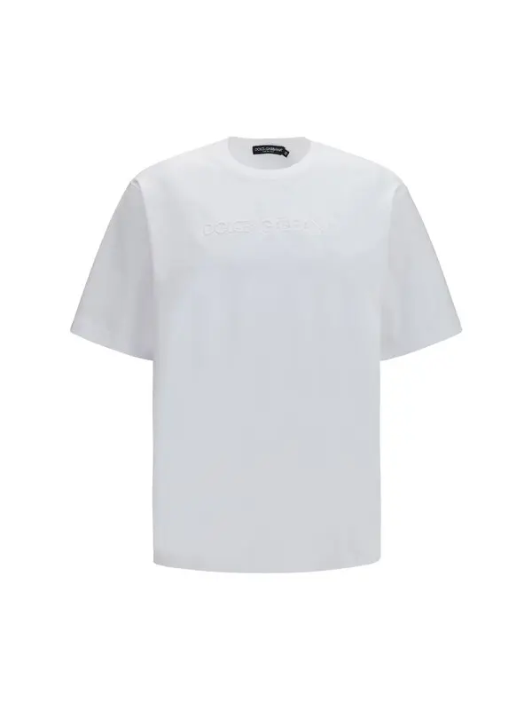 Dolce & Gabbana Cotton T-shirt With Regular Fit - White