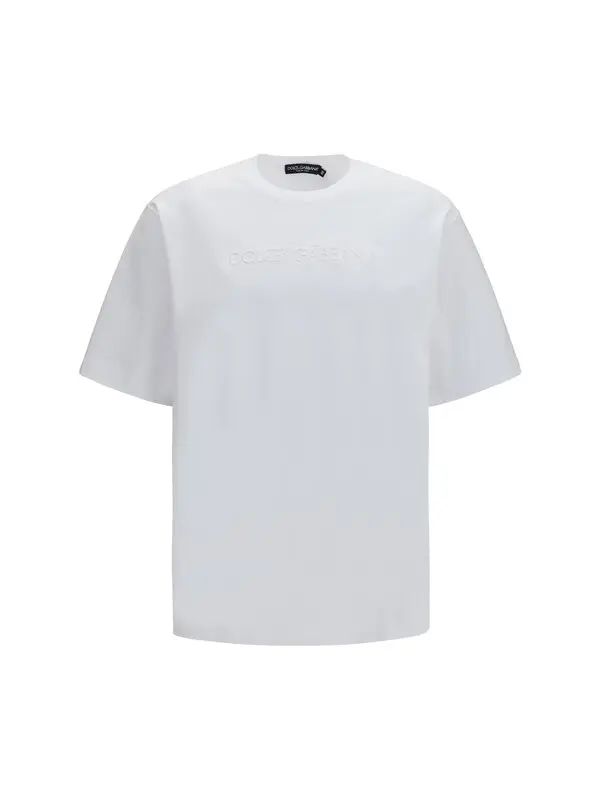 Dolce & Gabbana Cotton T-shirt With Regular Fit - White