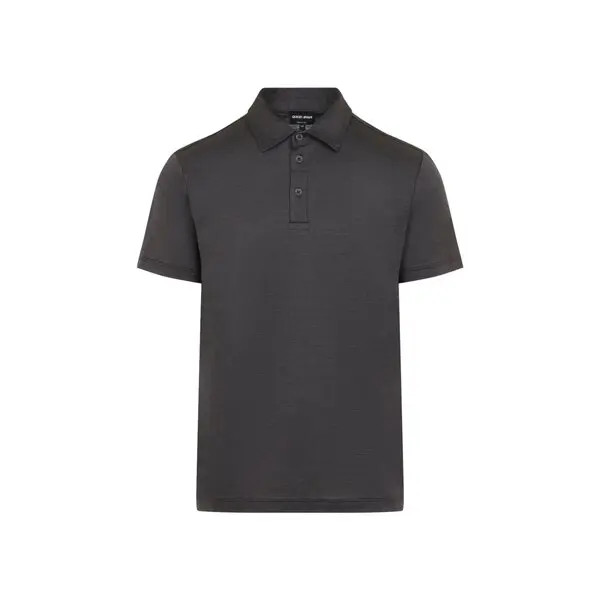 Giorgio Armani Silk And Cotton Polo