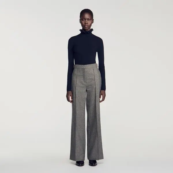 Sandro Wool Suit Trousers