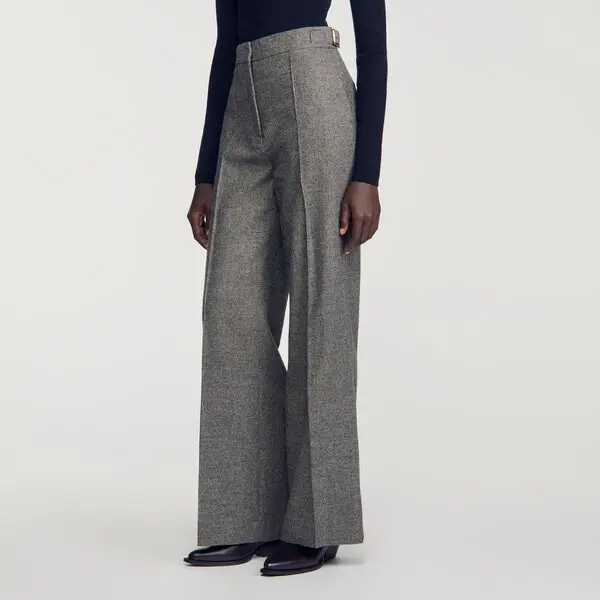 Sandro Wool Suit Trousers