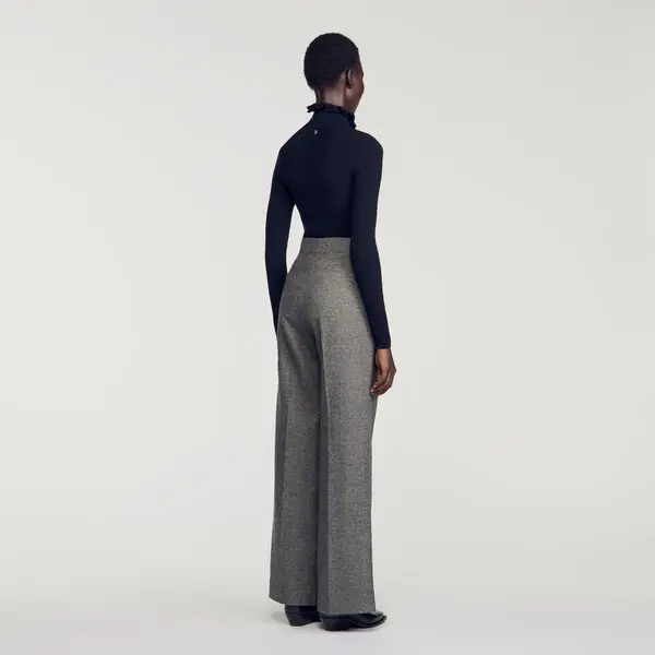 Sandro Wool Suit Trousers