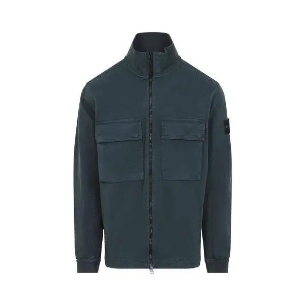 Stone Island Cotton Shirt Jacket - Green