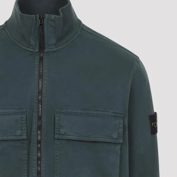 Stone Island Cotton Shirt Jacket - Green