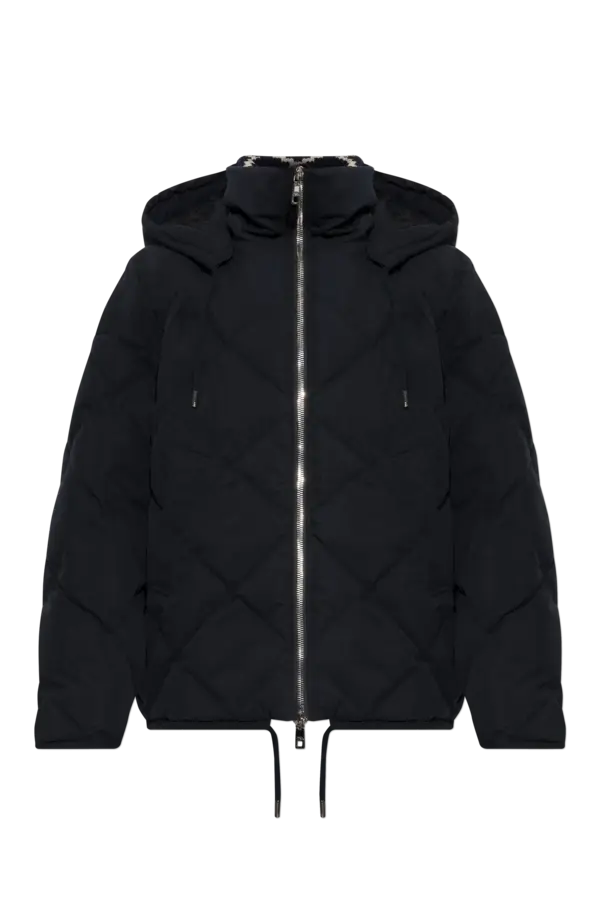 Dolce & Gabbana Insulated Jacket With Hood - Navy Blue