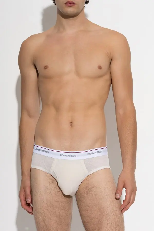 Dsquared2 Wool Briefs With Logo