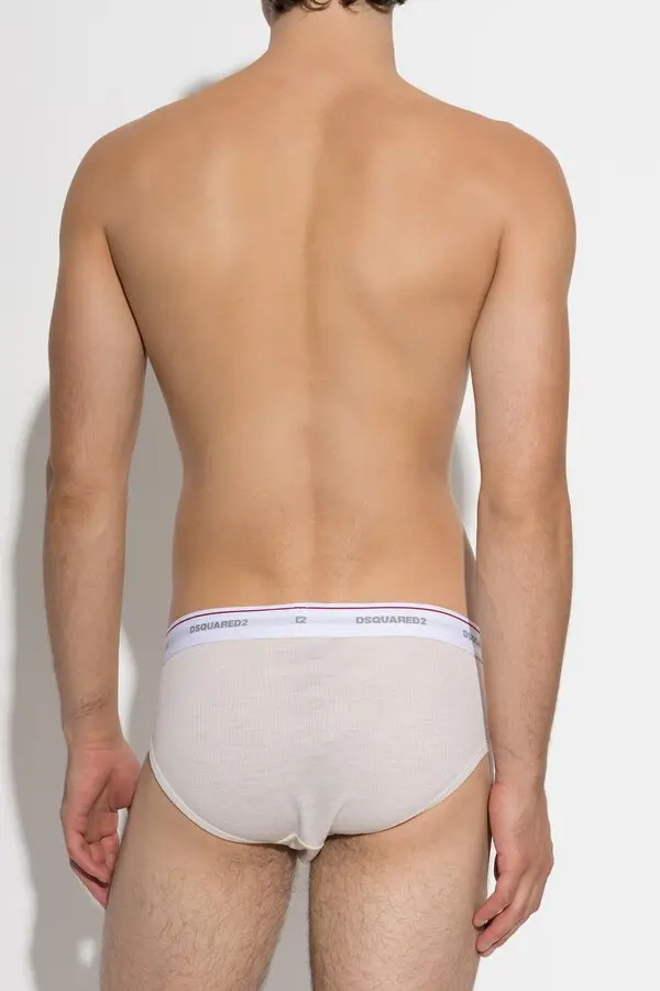 Dsquared2 Wool Briefs With Logo