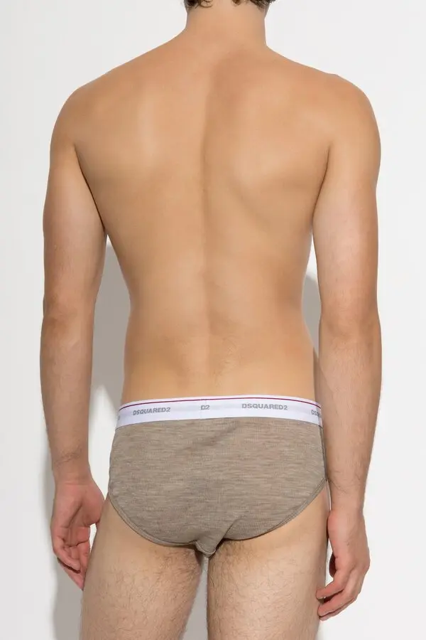 Dsquared2 Wool Briefs With Logo