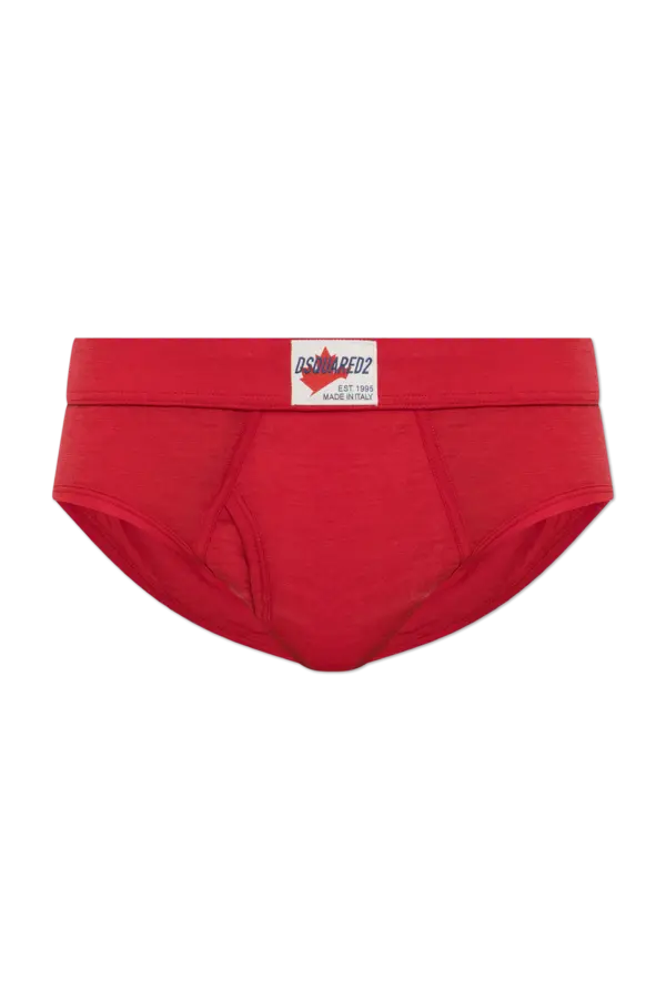 Dsquared2 Wool Briefs With Logo