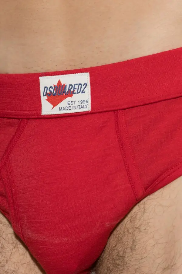 Dsquared2 Wool Briefs With Logo