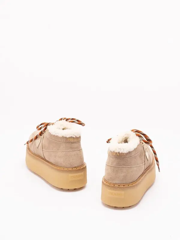 Prada Suede Lace-up Shoes - Multicolor