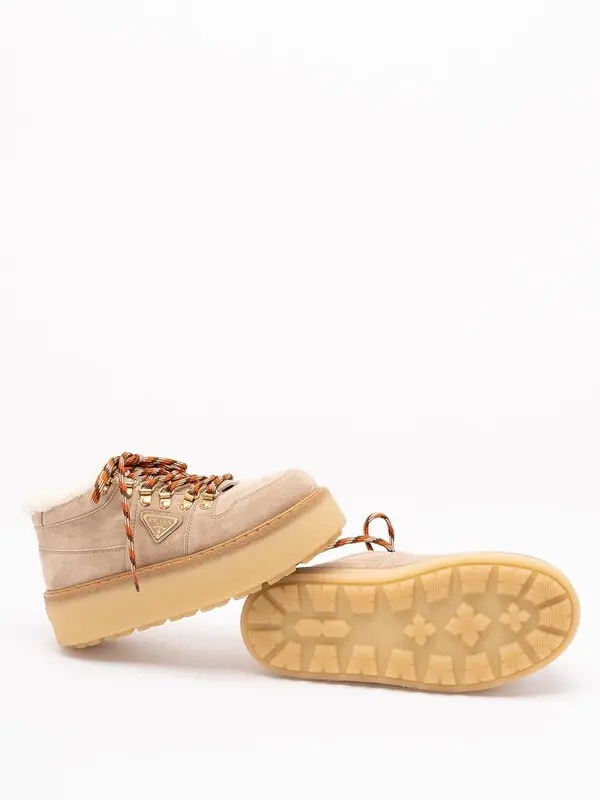Prada Suede Lace-up Shoes - Multicolor