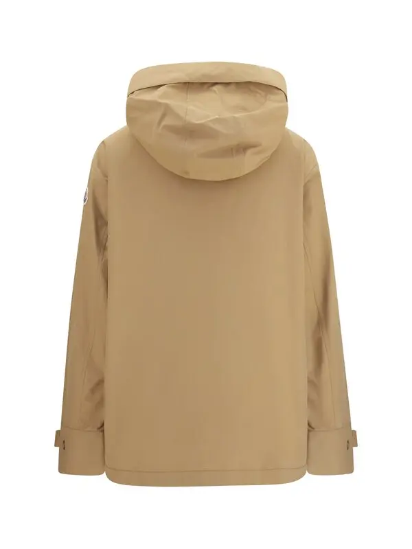 Moncler Hooded Jacket With Logo Patch