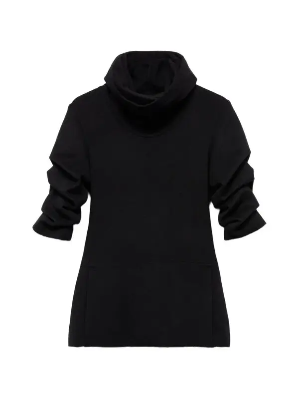 7 FOR ALL MANIKIND Rouched High Neck Dress