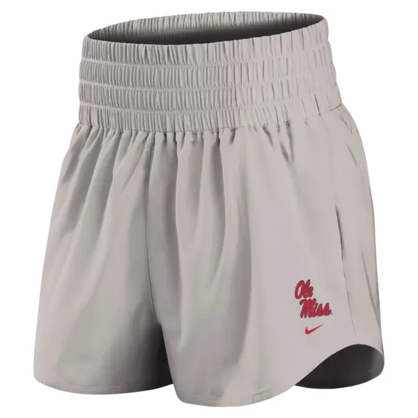 Nike Ole Miss Primary Logo One Dri-fit College Shorts - Grey