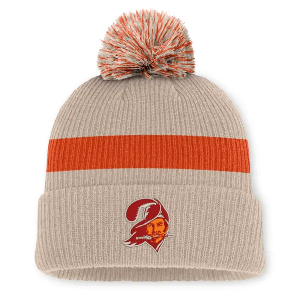 Nike Tampa Bay Buccaneers Rewind Peak Nfl Cuffed Pom Beanie - Brown