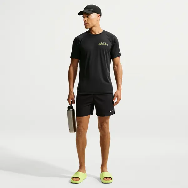 Nike Dri-fit Uv Short Sleeve Top - Black