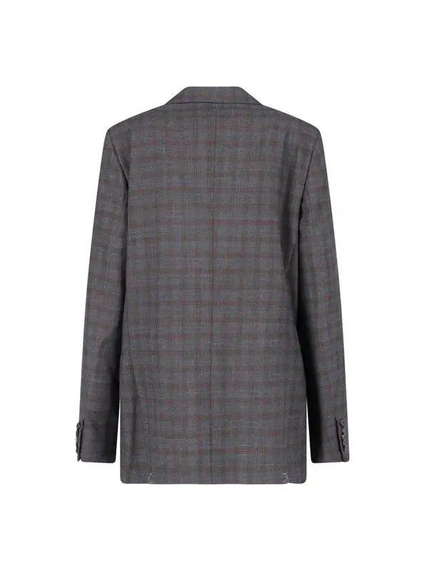 Dries Van Noten Double-breasted Checkered Blazer