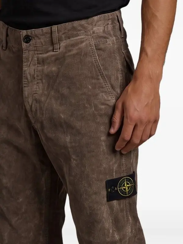 Stone Island Corduroy Garment Dyed `terra` Pants