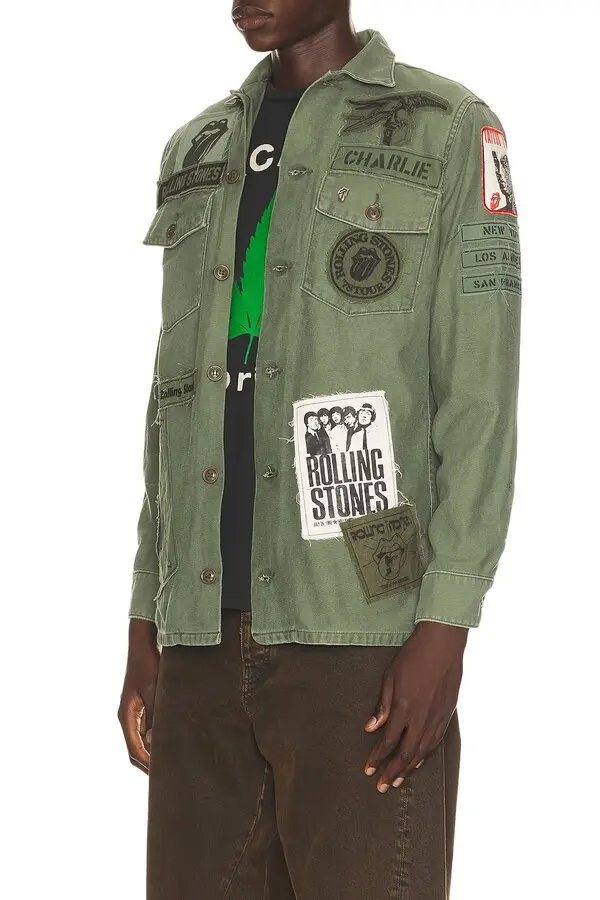 MadeWorn Rolling Stones Jacket In Army