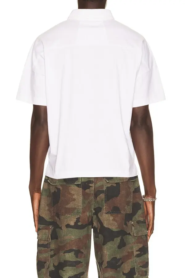 Rhude Short Sleeve Jersey Polo Shirt