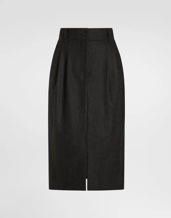 Dolce & Gabbana Wool Flannel Skirt