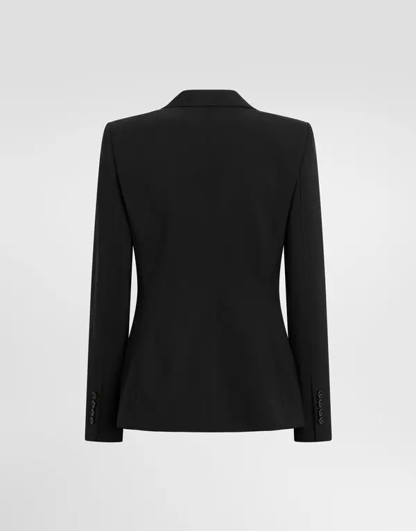 Dolce & Gabbana Turlington Single-breasted Micro-ribbed Jacket