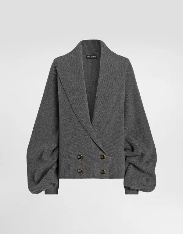 Dolce & Gabbana Half English Rib Knit Cardigan
