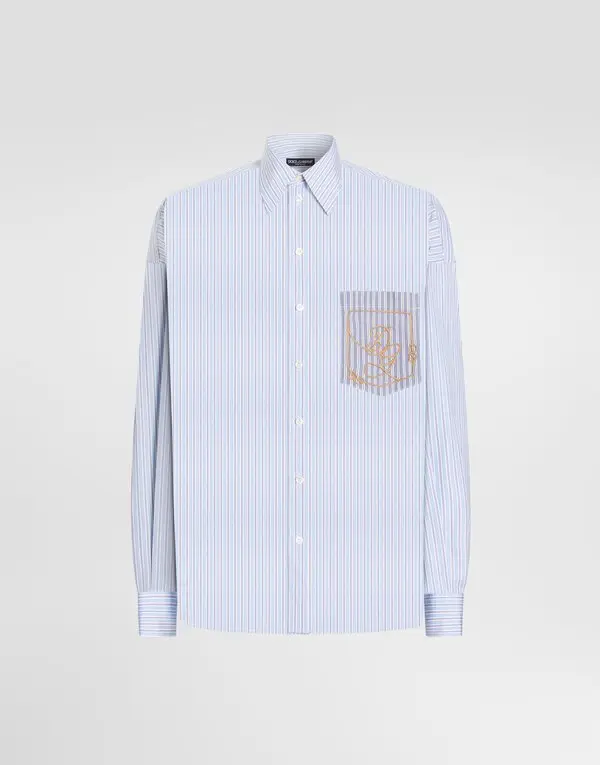 Dolce & Gabbana Striped Poplin Shirt