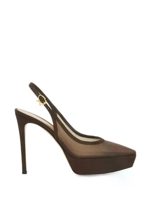 GIANVITO ROSSI Nikki Platform Pumps - Brown