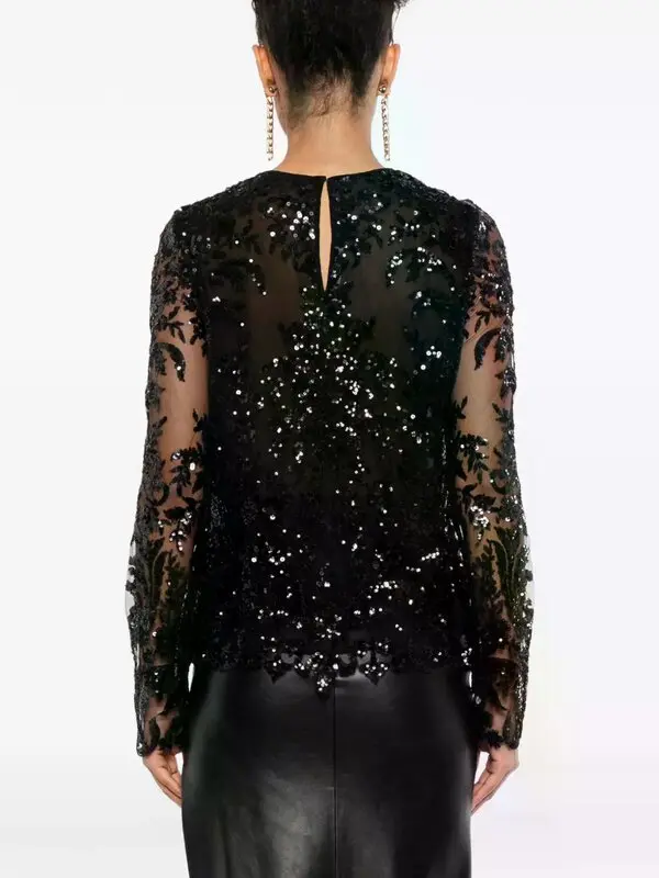Naeem Khan Sequin-embellished Top