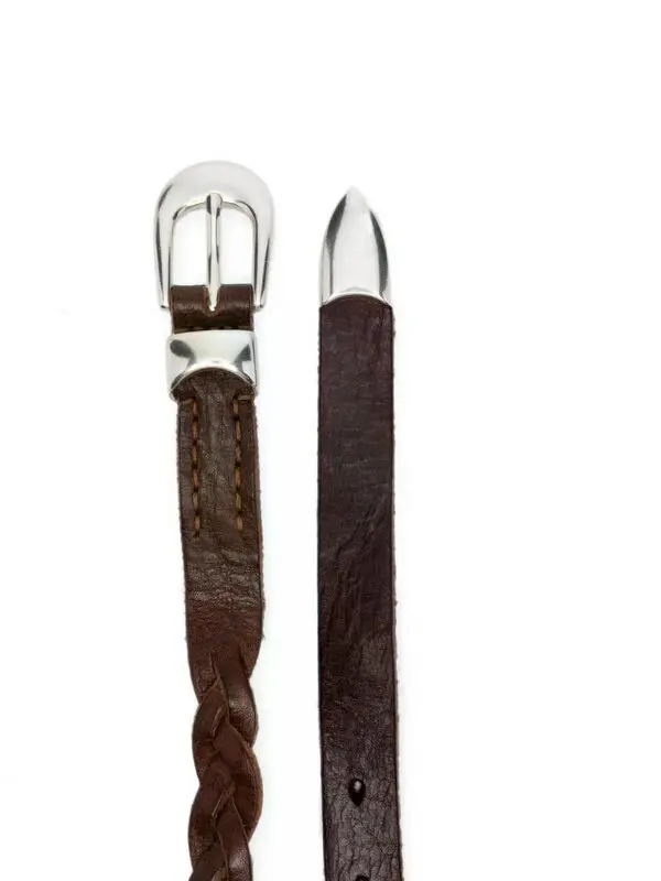 Our Legacy Braided Leather Belt - Brown