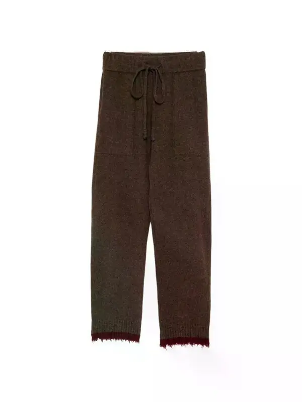 UMA WANG Drawstring Frayed-hem Trousers