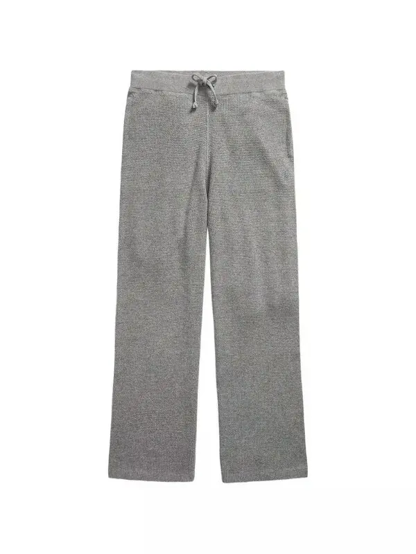 Polo Ralph Lauren Drawstring Pants In Cotton And Waffle-knit