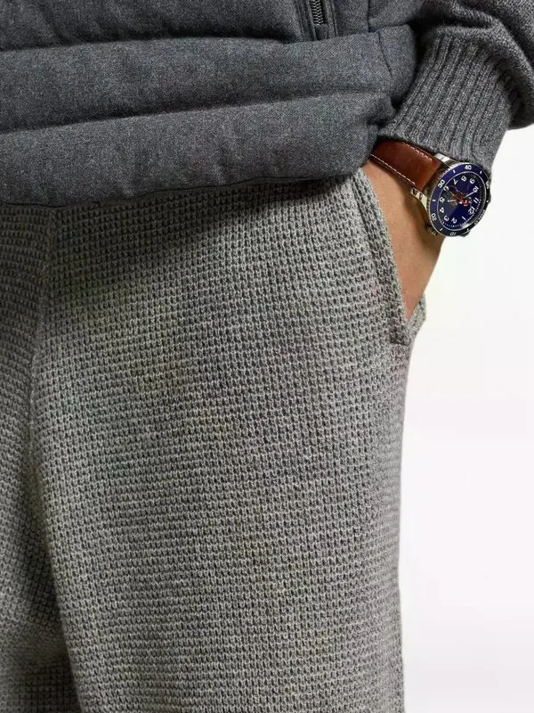 Polo Ralph Lauren Drawstring Pants In Cotton And Waffle-knit