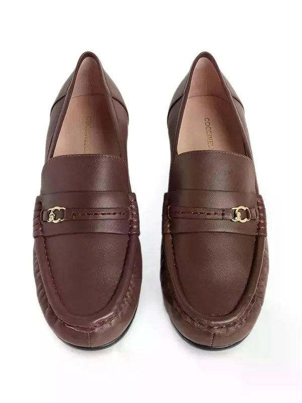 COCCINELLE C-easy Logo-plaque Leather Loafers