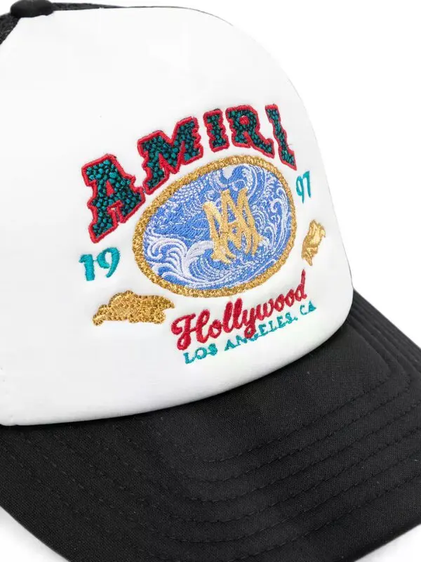Amiri Embroidered Mesh-panel Trucker Cap