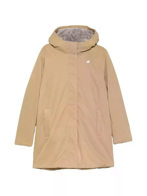 K-WAY Sophie Logo-patch Hooded Coat