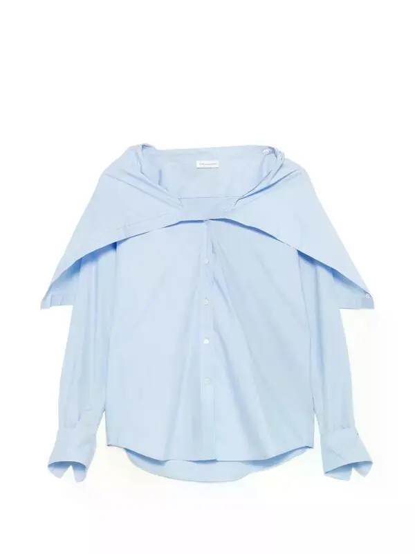7 For All Mankind Cape-panel Long-sleeve Shirt