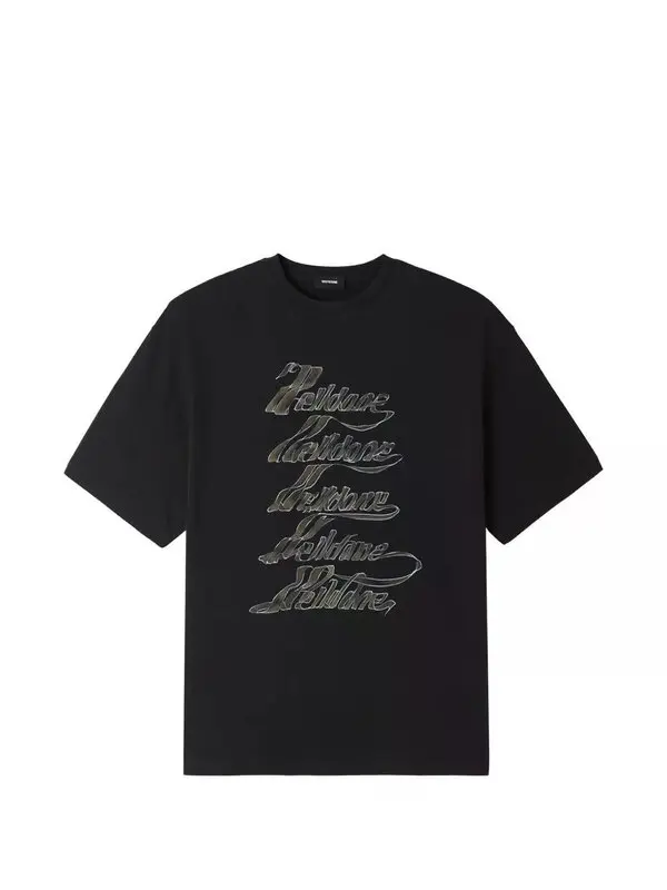 We11Done Logo-print Oversized T-shirt