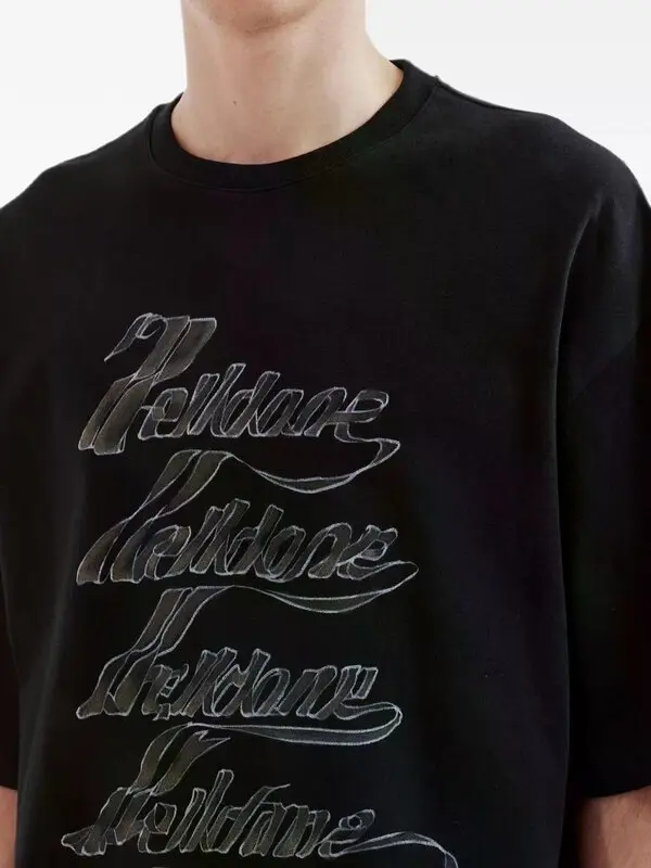 We11Done Logo-print Oversized T-shirt