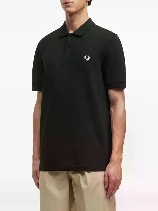 Fred Perry Laurel-embroidered Polo Shirt - Green